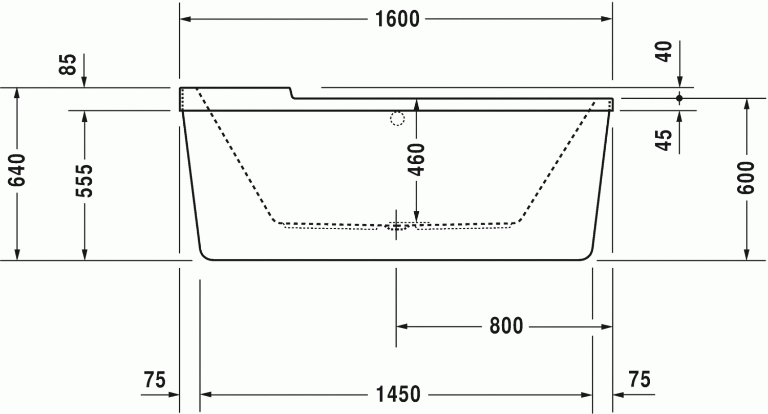 Акриловая ванна Starck 160х80 см, овальная 700409000000000 Duravit ...
